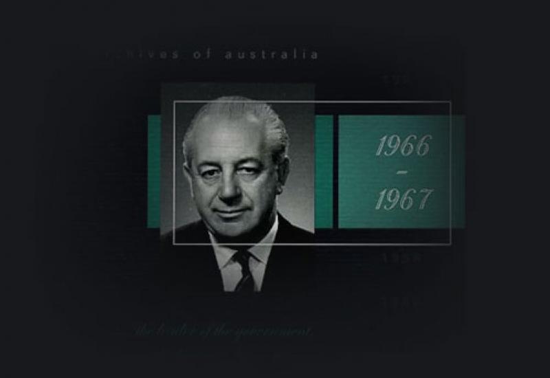Harold Holt: guide to archives of Australia's prime ministers | naa.gov.au